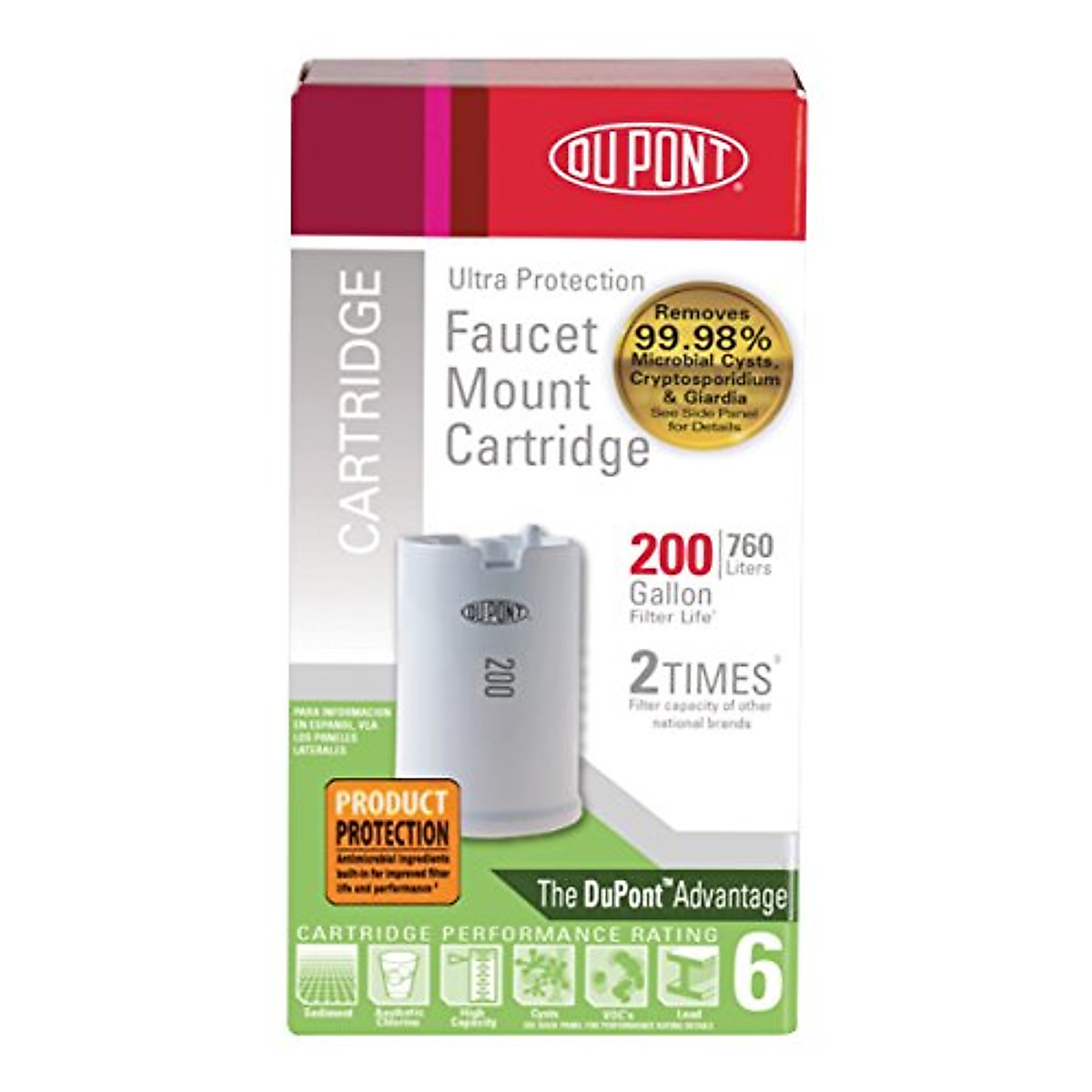 DuPont WFFMC300X Ultra Protection Faucet Mount Water Cartridge