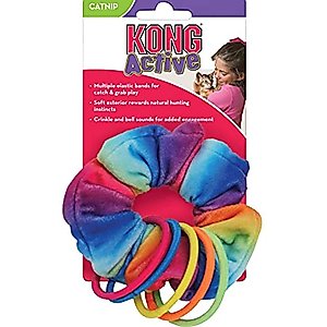 KONG Active Scrunchie with Cat Nip Cat Toy for All Breed Sizes