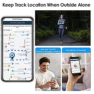 Self Defense Personal Alarm Keychain for Women with GPS Position BBguarder App SOS Alert by Sound/Call/Email/SMS Security Safe Protection Devices 120 Db Gifts for Girlfriend Wife Birthday Holiday Aqua