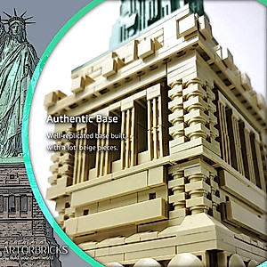 ArtorBricks Architectural Statue of Liberty Building Large Collection Building Set Model Kit and Gift for Kids and Adults(1577 Pieces)