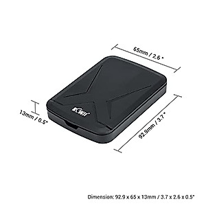 Multi-Functional Compact Cable Card with 22" USB-C Cable & USB-A/Micro-USB/Light/OTG USB Adapter Kit Cable Convertor Storage Box for Traveling Phone Pad Charging PC Computer Data Transfer