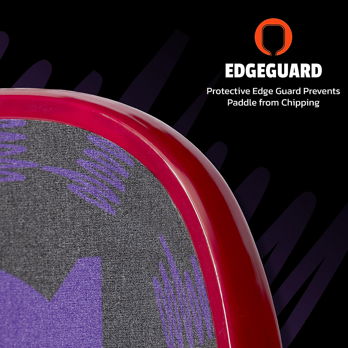 Onix Graphite Evoke XL Pickleball Paddle Features Polypropylene Core, Graphite Face, and Oversized Shape, Purple