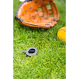 Brabantia 311420 Metal Soil Spear Ground Spike for Essential Rotary Washing Line (35 mm) Solid Anchoring No Concrete, Plastic Lid Cap (Metal/Black)