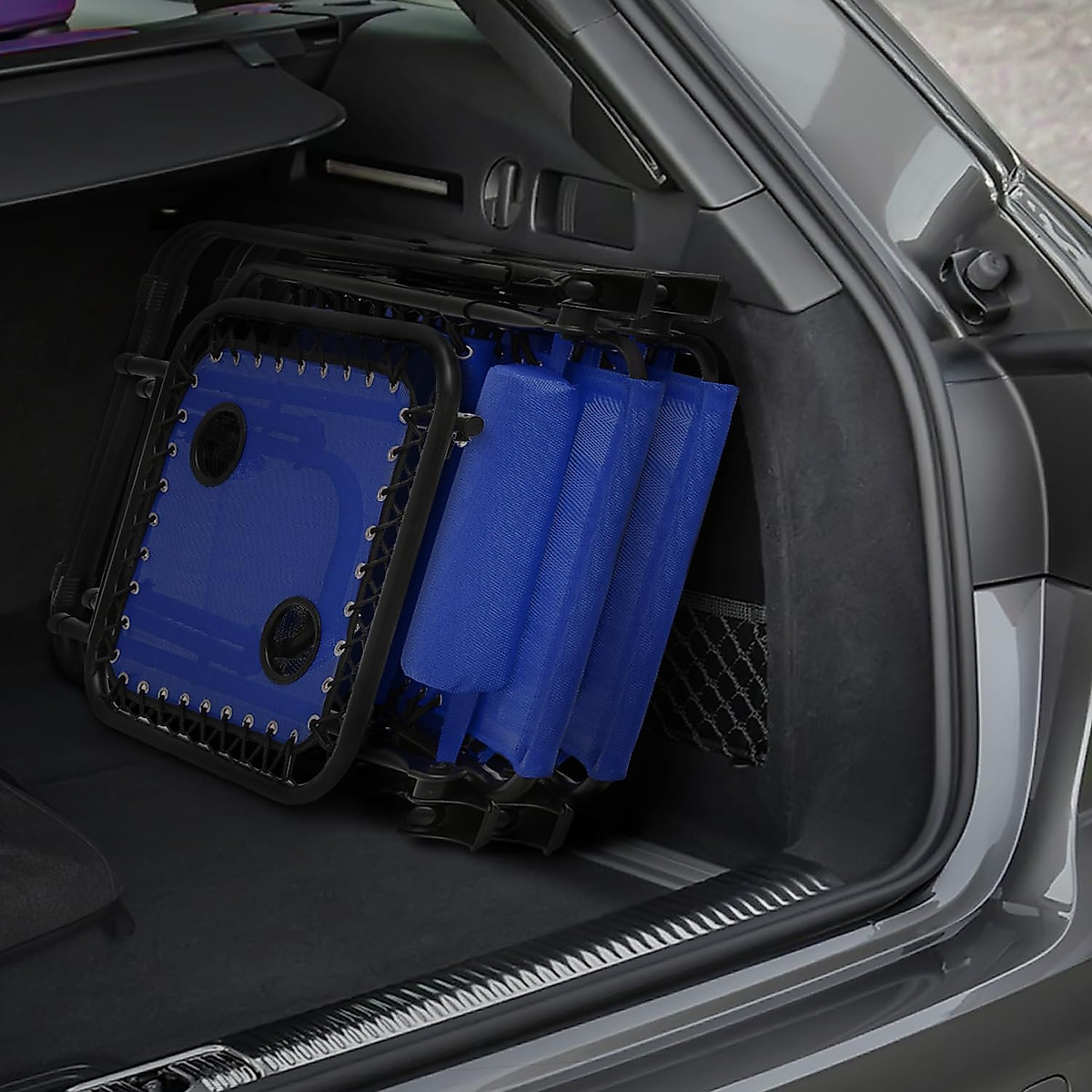 Magshion Set of 2 Outdoor Zero Gravity Chair Reclining Lounger with Sun Shade and Mesh Back, Cup Holder & Side Table, Support 300lbs, Blue