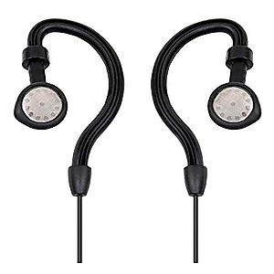 Midland – AVPH4 Ear Clip Headset for Midland GMRS Radios – Secure Fit – Built In Microphone and Push To Talk Button