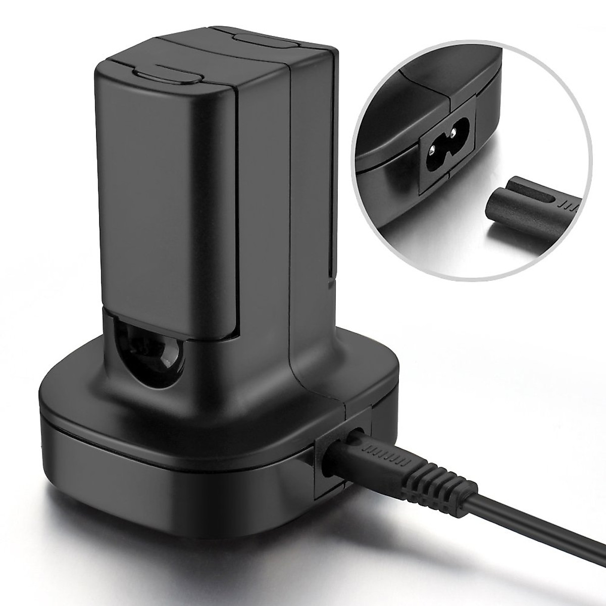 OBVIS for Xbox 360 Controller 2 Pack Rechargeable Battery Kit with Dual Charging Station Dock Charger Stand Base