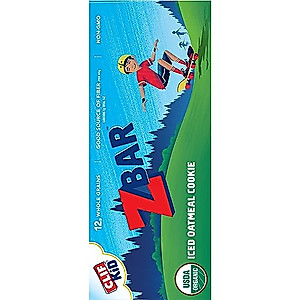 CLIF Kid Zbar - Iced Oatmeal Cookie - Soft Baked Whole Grain Snack Bars - USDA Organic - Non-GMO - Plant-Based - 1.27 oz. (18 Pack)
