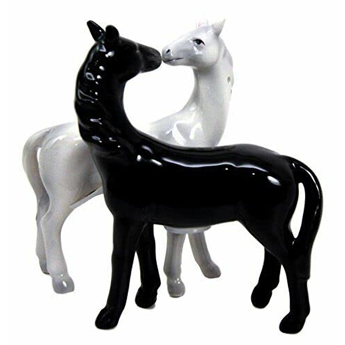 "Home Décor Accents" Romantic White Horses Ceramic Salt Pepper Shakers Set Figurine - Home Accents 33-kl1-8933