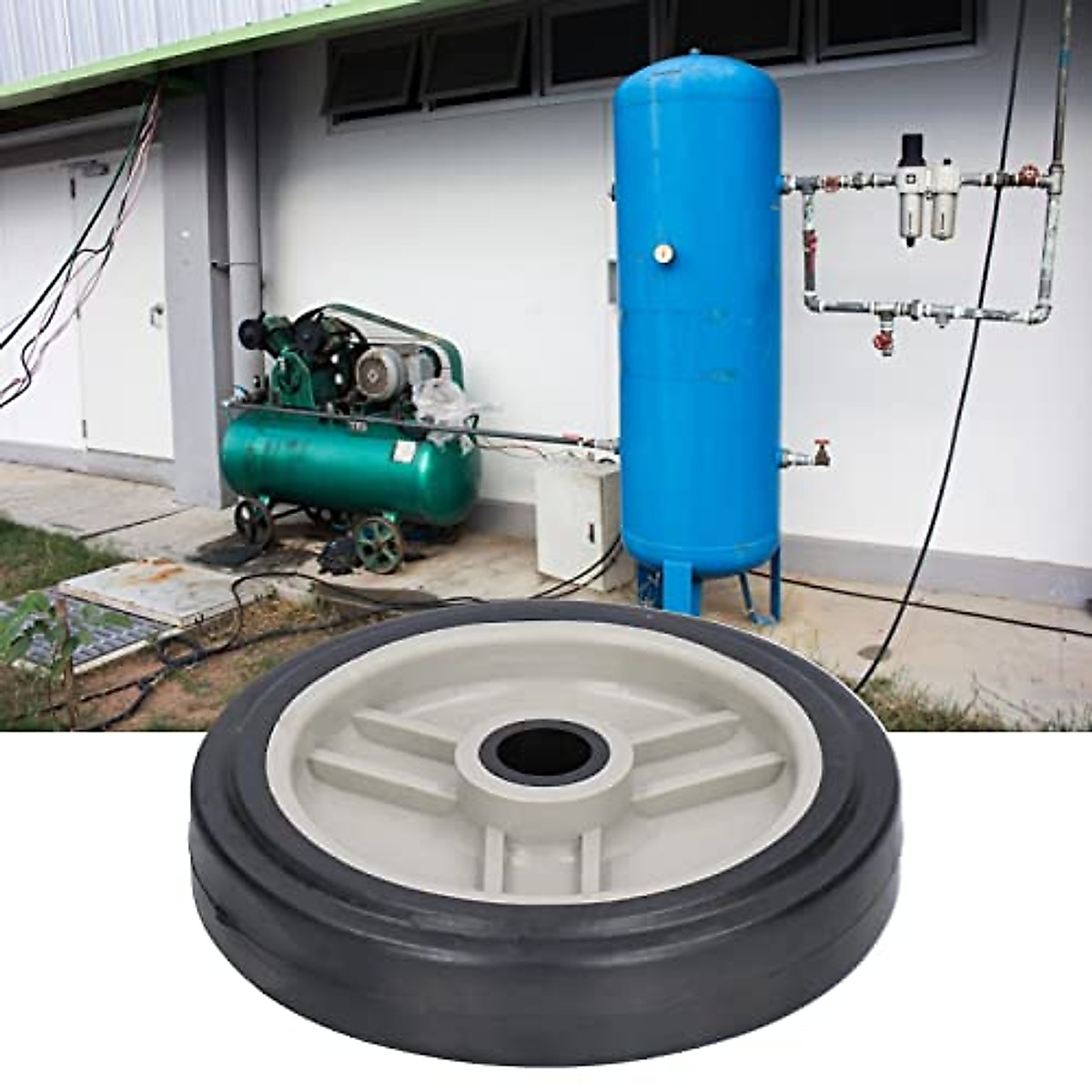 4 Inch Air Compressor Casters, Easy to Move Wear-Resistant Air Pump Accessories for Air Compressors and Industrial Equipment