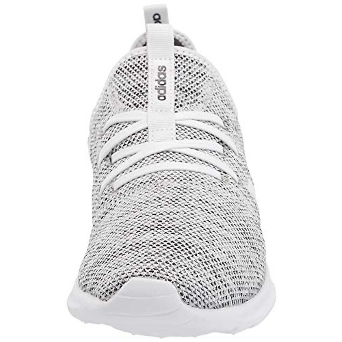 adidas Women's Cloud foam Pure Running Shoe, white/white/black, 8 Medium US