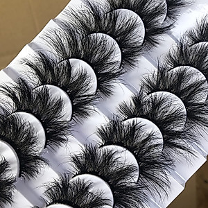 GMAGICTOBO False Eyelashes Fluffy Wispy Eyelashes Faux 3D Mink Lashes Thick Volume Long Soft Dramatic Strip Eye Lashes Pack 8 Pairs