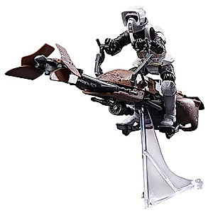 STAR WARS The Vintage Collection Speeder Bike, Return of The Jedi 3.75-Inch Collectible Vehicle with Action Figure, Ages 4 and Up