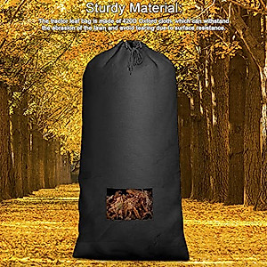 fengchensety Universal Lawn Tractor Leaf Bag Large Capacity Mower Grass Catcher Pouch Reusable Yard Waste Organizer for Garden Fast Leaves Collection Cleaning