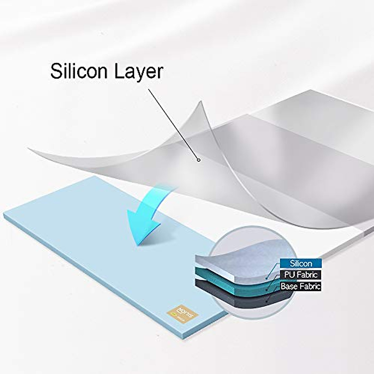 ALZIP MAT Eco Silion Urban, Folding Baby Play Mat Eco-Friendly Non-Toxic Non-Slip Reversible Waterproof (SG (95x55 inch), Grey Pink)