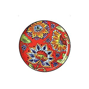 KOWMcp Dinner Plates Creative Hand-Painted Bowl Dinner Plate Personalized Fruit Salad Bowl Dinner Plate Set