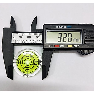 6Pcs Bubble Spirit Levels 32x7mm Degree Mark Round Circular Level Bubble Leveling Tool Precision Measuring Layout Tools