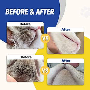 Ninibabie Cat Black Seed Cleaner,Remove Cat Chin Blackheads,Cat Acne Chin Treatment,2-in-1 Wash and Brush,Cruelty-Free and Freshness 5.07 fl.oz