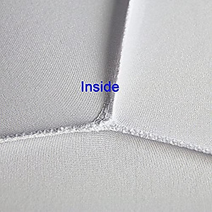 WELMATCH White Spandex Folding Chair Covers - 50 PCS Weddding Events Party Decoration Stretch Elastic Chair Covers Good (White, 50)