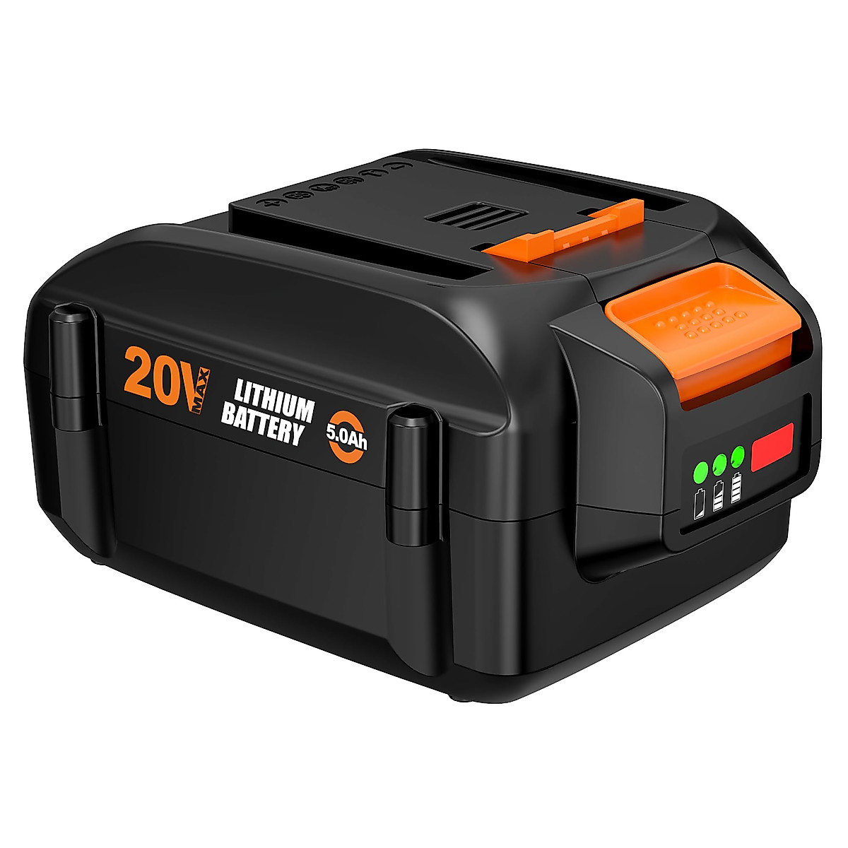 S SKSTYLE 5.0Ah for Worx Battery 20v fit for Worx 20 Volt Cordless Power Tools WA3578 WA3520 and More, Battery with Fuel Gauge