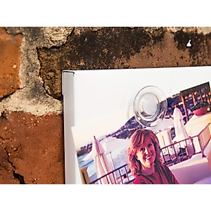 Clear Button Magnets for Glass Boards and Magnetic Whiteboards, Refrigerators, Cabinets - 6 Pack