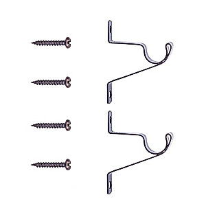 Interior Living 28-48 in. Adjustable Petite Café Curtain Rod, 2-Pack, 7/16 in. Diameter, Bronze