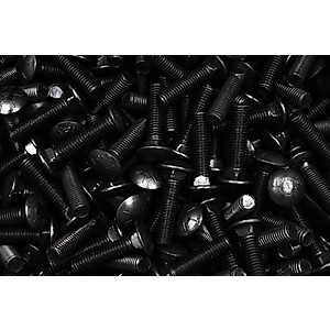 (40) Grade 8 Carriage Head Bolts 1/2-13 x 2 Plain Finish Unplated