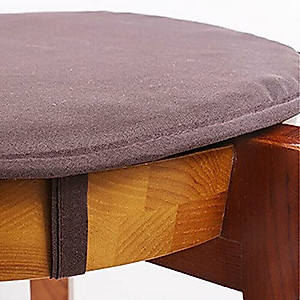XUANQI Round Garden Chair Pads 38Cm/15 Inch Diameter Seat Cushion for Outdoor Bistros Stool Patio Dining Room Outdoor Patio Cushions, 1 Count (Pack of 1)
