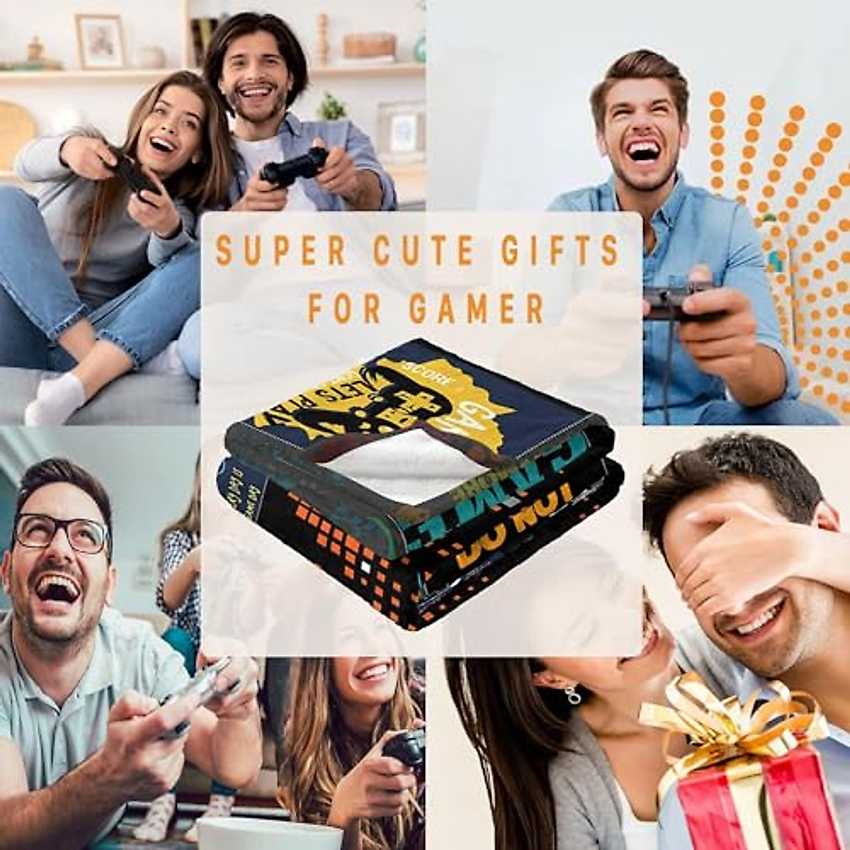 Shanfeirui Gamer Gifts - Perfect for Teens & Adults - Game Room Decor - Video Game Lover Gifts - Gaming Blanket - Gift Ideas for Gamers - Best Gifts for Men & Boys - 50" x 60" Gaming Blanket