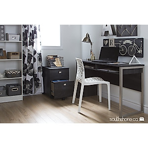 South Shore 2-Drawer Mobile File Cabinet on Casters, Gray Oak