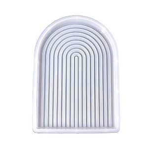 Decorative Tray Resin Mould,Jewelry Tray Silicone Mold for Epoxy Resin,Fruit Plate Tray Resin Casting Mold