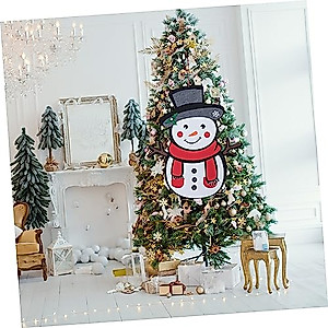Veemoon 1pc Felt Snowman Kids Nativity Play Set Felt Christmas Detachable Ornaments Christmas Snowman DIY Nativity Ornaments for Kids Christmas Snowman Games Ornaments Xmas Gift Decor Toy