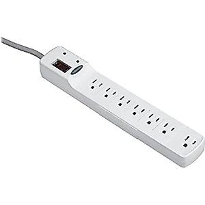 Fellowes 7-Outlet Office/Home Surge Protector, 6 Foot Cord, 840 Joules (99004)