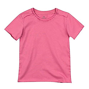 HonestBaby unisex baby Organic Cotton Short Sleeve T-shirt Multi-packs and Toddler T Shirt Set, 10-pack Rainbow Girl, 3T US