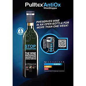 Wine Preserver and Stopper by PullTex│Save Your Open Wine and Keep it Tasting Fresh For Up To 10 Days with Our Patented System of Preventing Wine Oxidation│1000 Uses Guaranteed