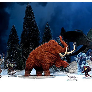 WizKids D&D Idols of The Realms: Icewind Dale Rime of The Frostmaiden - Young Adult White Dragon - 2D Set