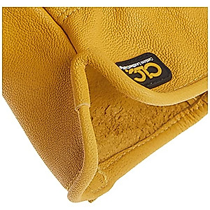 Custom Leathercraft2060L Top Grain Goatskin Work Gloves, Large, Gold