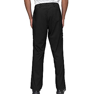Healing Hands 6 Pocket Mens Scrubs Pant Blue Label 9124 Dylan Drawstring Waist Scrub Pant for Men Black S