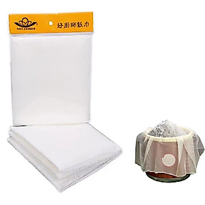 5PCS Rice Net,Cooking Cloth,Sushi Rice Cooking Net,Rice Cooker Napkin,Sushi Rice Cooking Napkin,Reusable Commercial Rice Net Napkin
