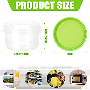 Xuelimei 18 pcs 8 oz/ 250ml Small Plastic Food Containers,Reusable Food Storage Containers with Lids Plastic Reusable Freezer Storage Containers, Leakproof & Airtight, Freezer Safe, Dishwasher Safe.