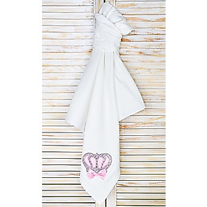 Lilax Baby Girl Newborn Jewels Crown Swaddle Receiving Blanket Pink