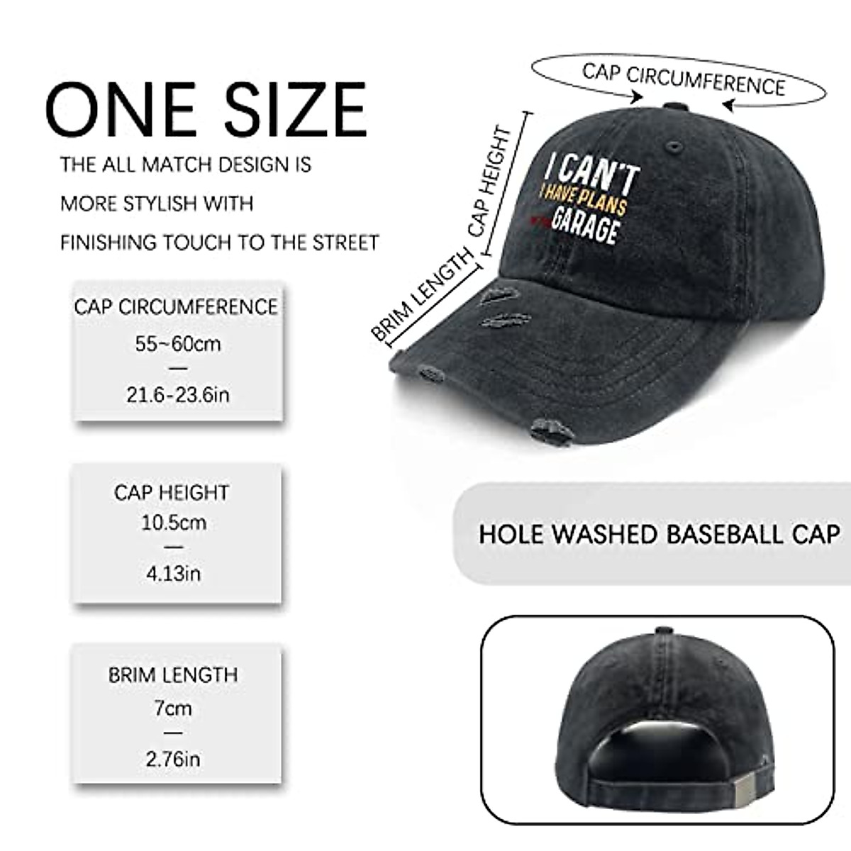 i Cant i Have Plans in The Garage Dad Hats Garage Dad Hats for Men Vintage Dad Hats Adjustable