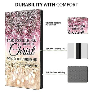 Fire HD 10 Case 2021,Fire HD 10 Plus Tablet Case (11th Generation, 2021 Release), Multi-Angle Slim Stand Smart Cover Cases for New Amazon Kindle Fire HD 10 10.1"- I can do All Things Through Christ