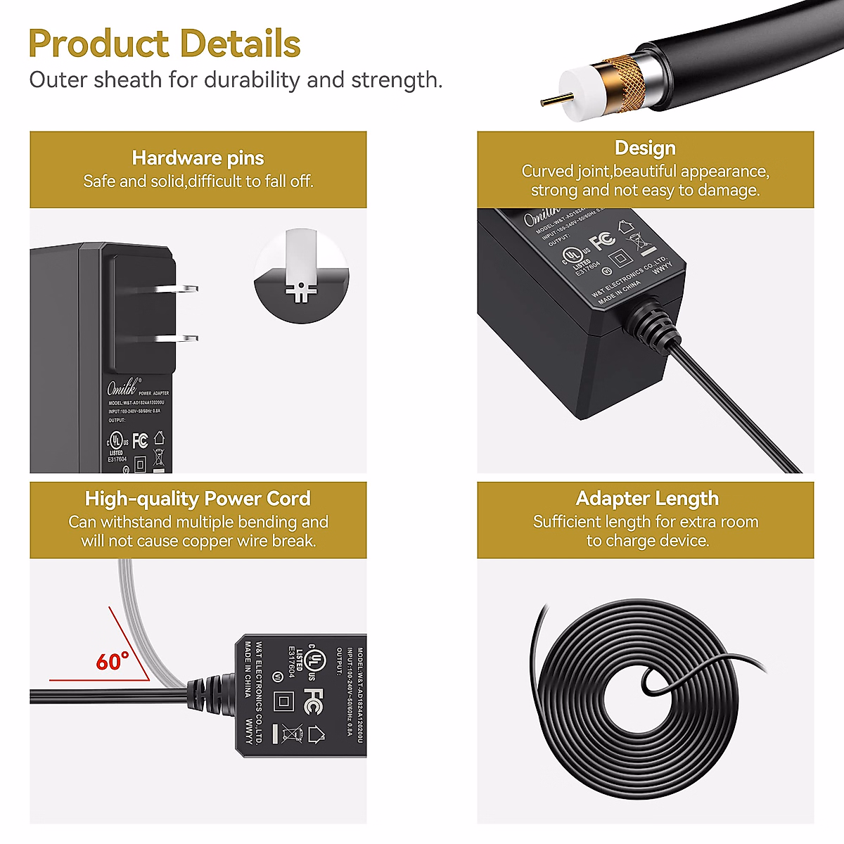 Omilik UL Listed AC Adapter for Livestrong LS5.0U LS5.0R LS6.0R Stationary Exercise Bike LS7.9E & LS8.0E Elliptical LS9.9E & LS12.9E Incline Elliptical Cross Trainer LS10.0E & LS13.0E Trainer Exercise