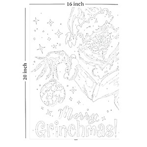 unllhuw Christmas Paint by Number-DIY Oil Paint by Numbers for Adults and Kids Acrylic Painting Cartoon Christmas Paintings Home Art Decoration, 20x16inch