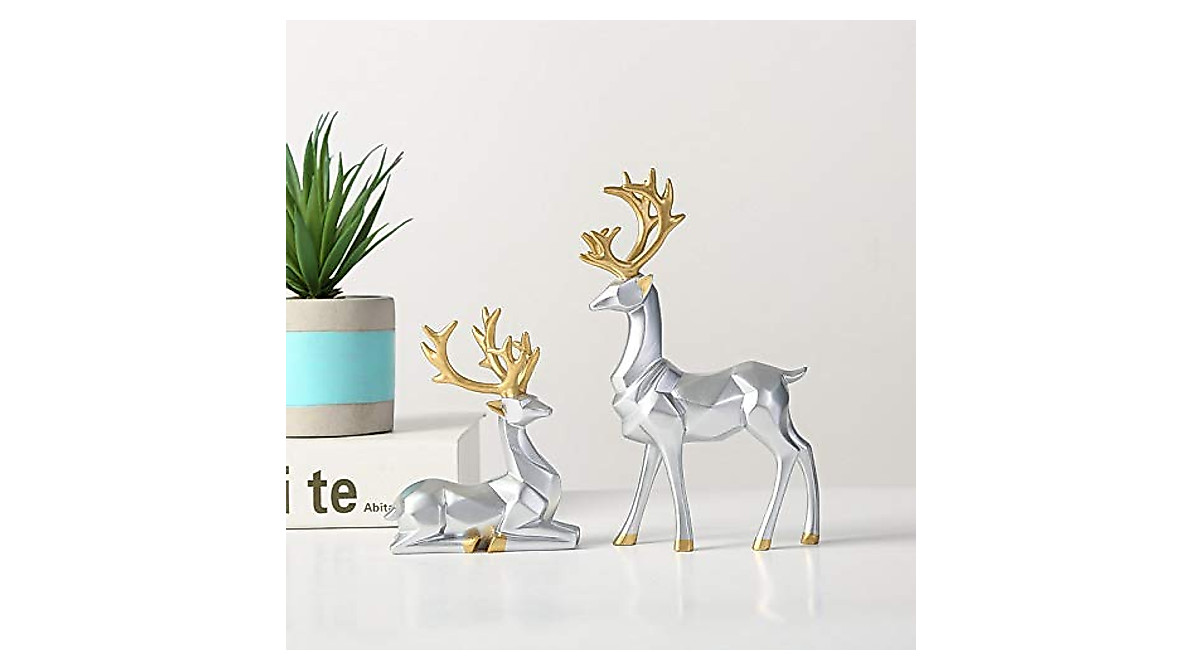 OUTASIGHT Nordic Origami Elk Deer Statues - Home Decor