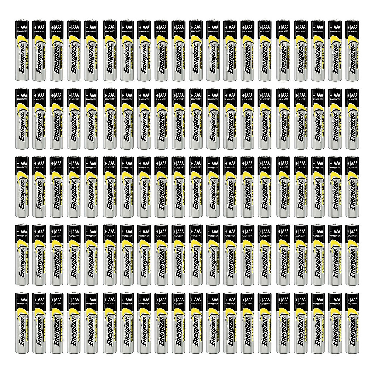 100 Count Energizer Industrial EN92 Alkaline AAA 1.5v Batteries LR03