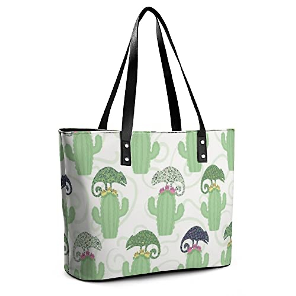 Womens Handbag Cactus Leather Tote Bag Top Handle Satchel Bags For Lady