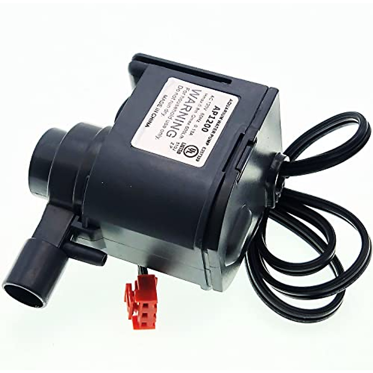 AC 120V AP1200 Commercial Large Flowing Water Ice Machine Water Pump Small Circulating Submersible Pump For HZB-30F,HZB-38F,HZB-32,HZB-45,HZB-65,HZB-90,HZB-120,HZB-160 Ice Maker 60Hz 0.13A Hmax:0.8m