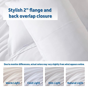 Nestl White Duvet Cover Full Size - Soft Double Brushed Full Size Duvet Cover Set, 3 Piece, with Button Closure, 1 Duvet Cover 80x90 inches and 2 Pillow Shams