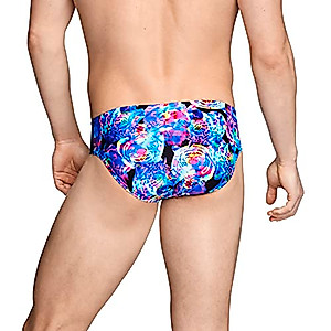 Speedo Men's Swimsuit Brief Endurance Lite Turnz Printed